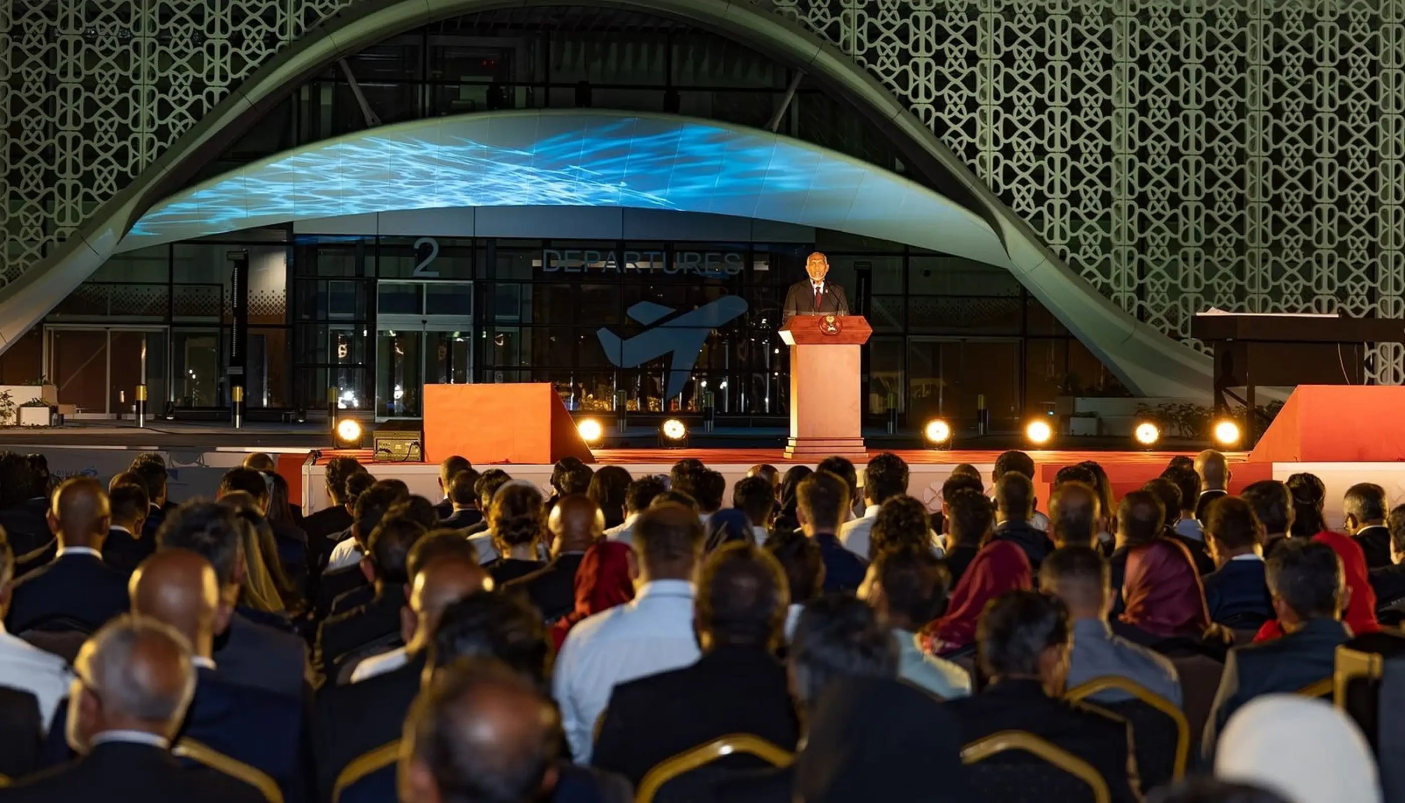 President calls for unity at opening of new VIA terminal | Atoll Times