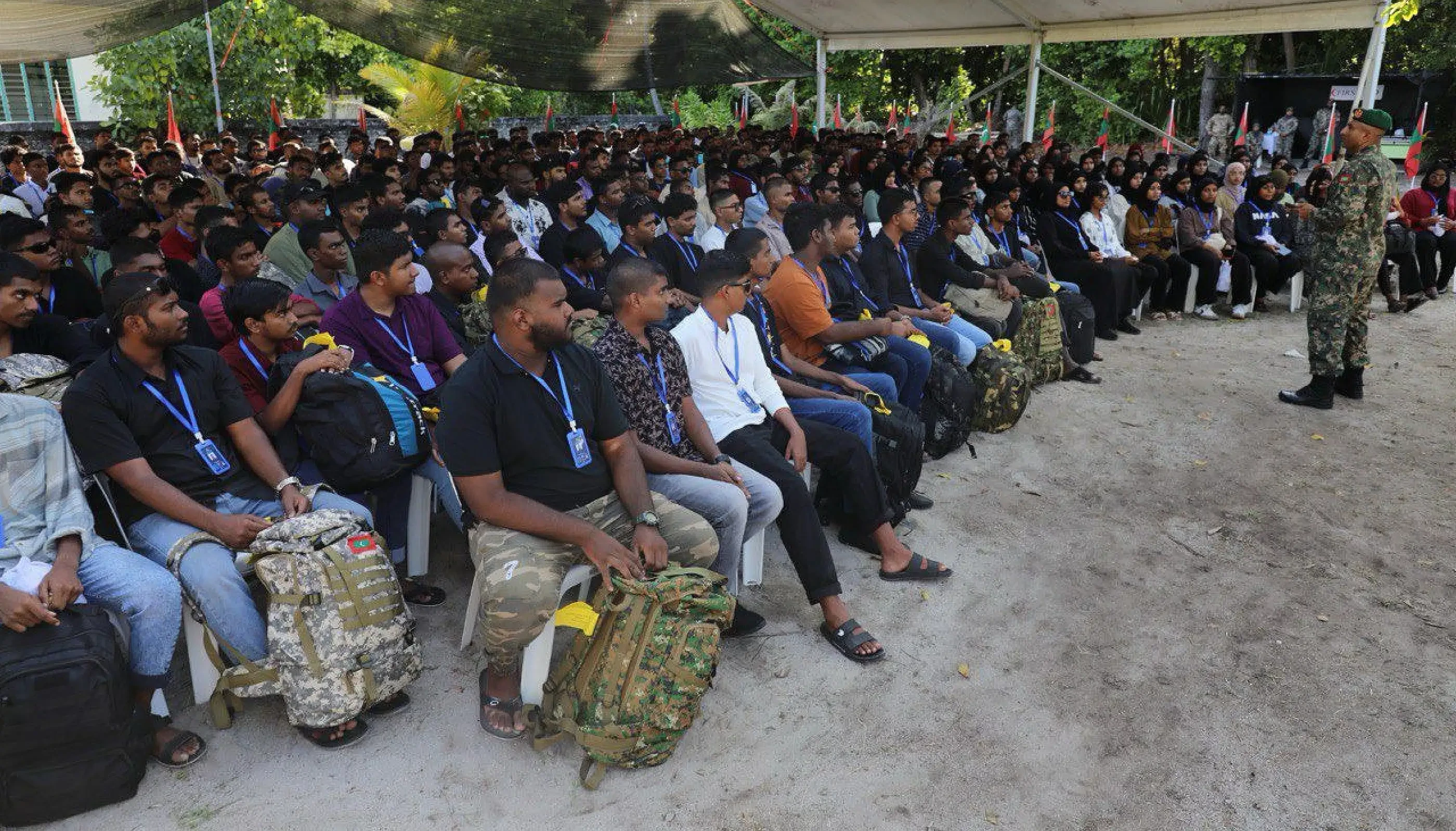Over 300 youths begin national service training in Maldives | Atoll Times